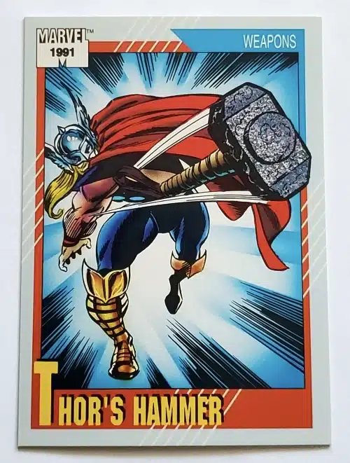 Marvel 1991 Character's Weapons Impel Marketing Comics Cards